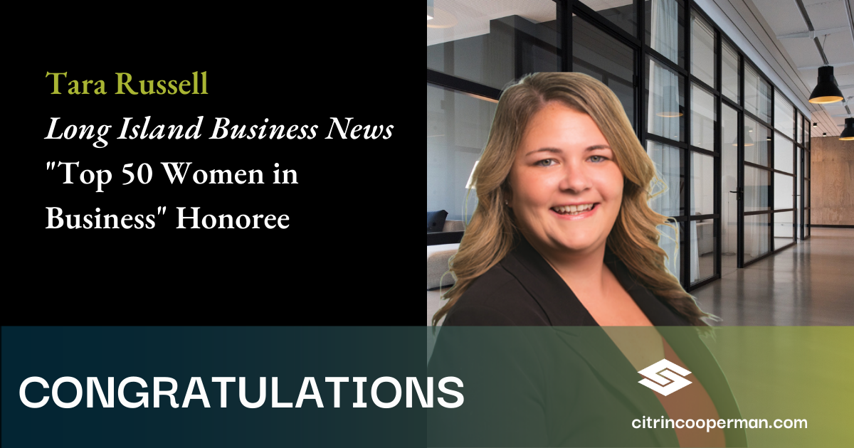 Tara Russell Named as One of the Top 50 Women in Business by LIBN