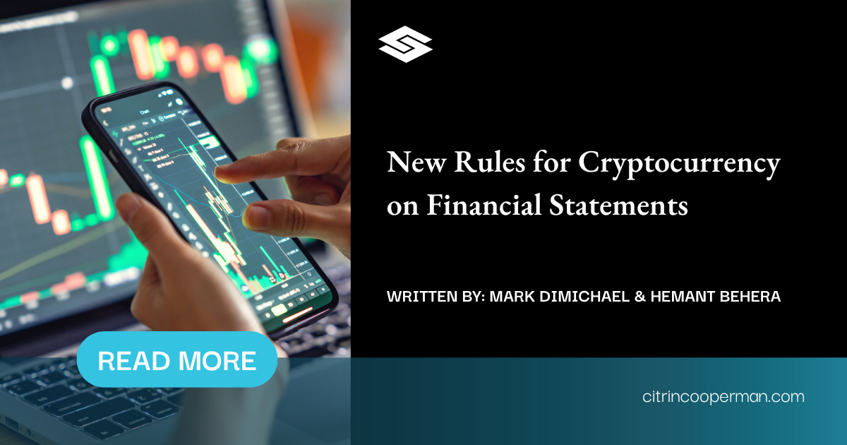 New Rules for Cryptocurrency on Financial Statements