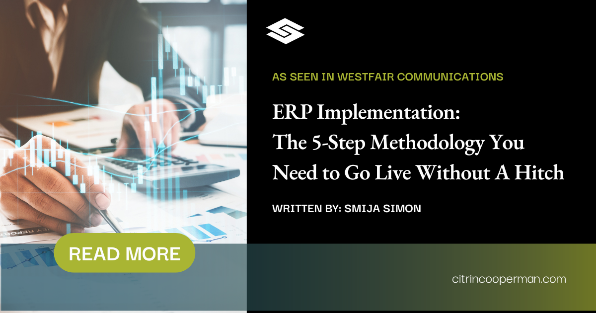ERP Series Part 1 - ERP Implementation The 5-Step Methodology You Need ...