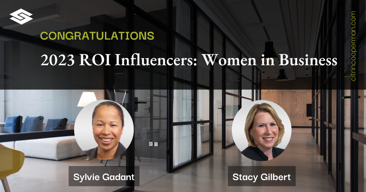 Sylvie Gadant and Stacy Gilbert Named on the 2023 ROI Influencers Women in Business List