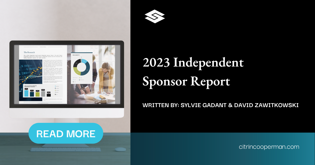 2023 Independent Sponsor Report