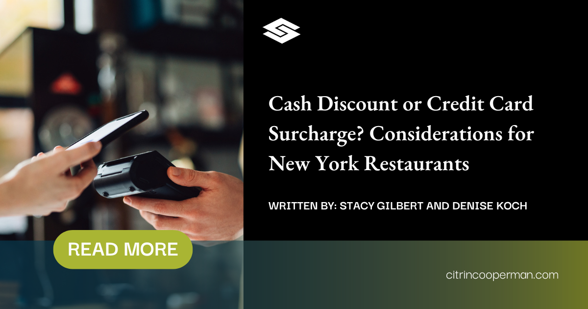 Cash Discount or Credit Card Surcharge Considerations for New York ...