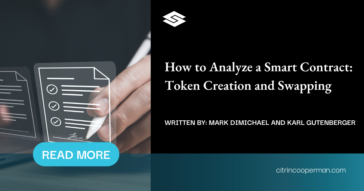How to Analyze a Smart Contract - Token Creation and Swapping