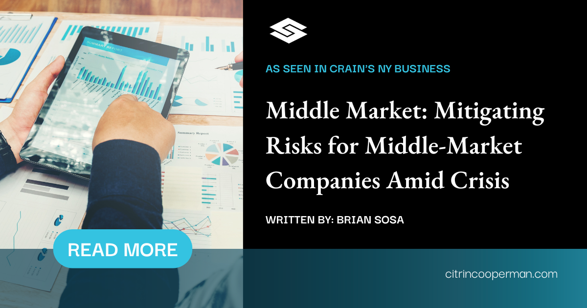 Middle Market - Mitigating Risks for Middle-Market Companies Amid Crisis