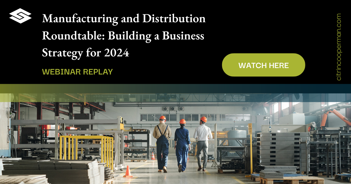 Manufacturing and Distribution Roundtable Building a Business Strategy ...
