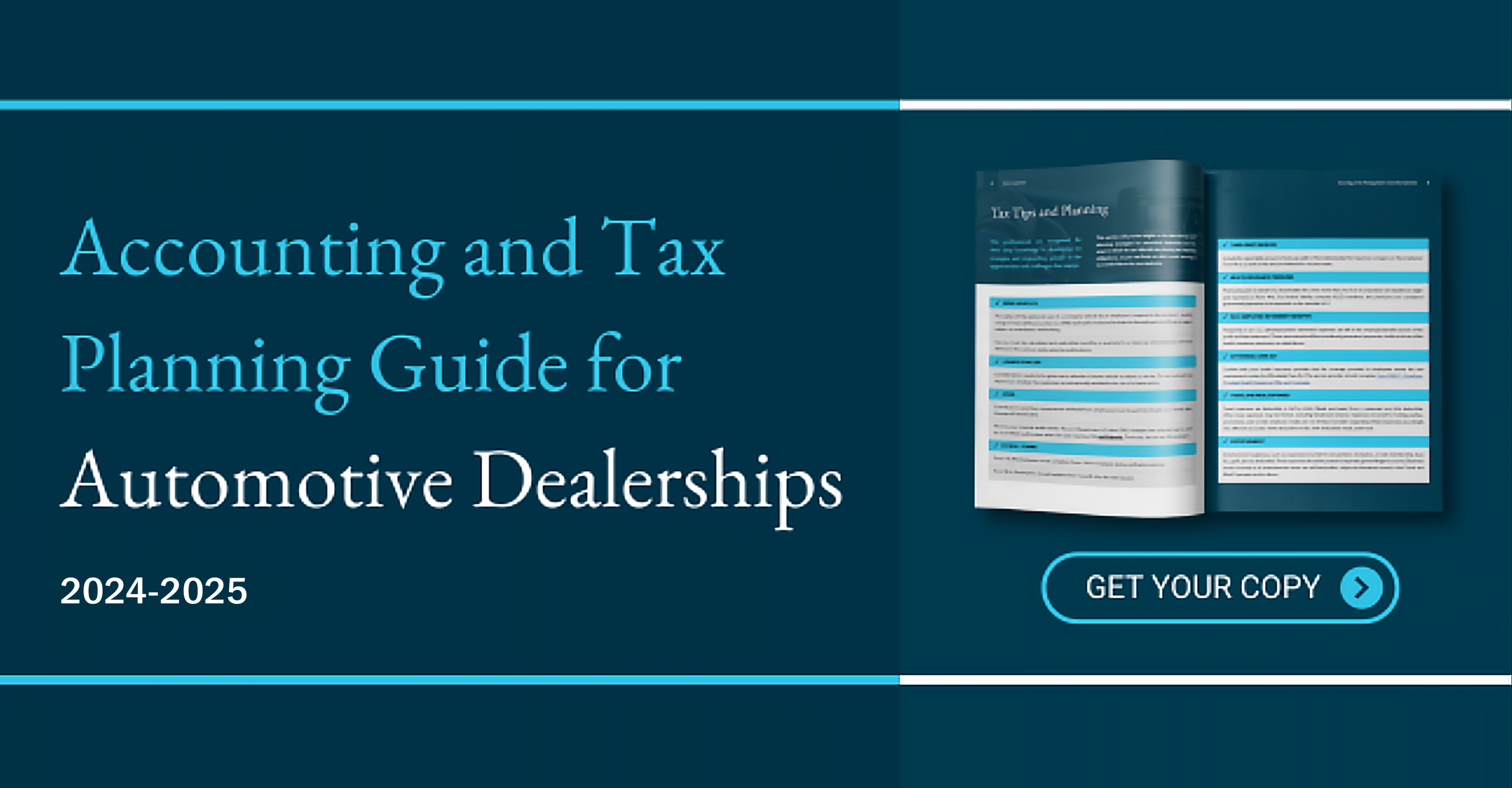 2024-2025 Accounting and Tax Planning Guide for Automotive Dealerships
