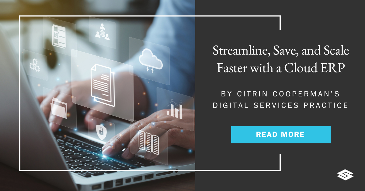 Streamline Save and Scale Faster with a Cloud ERP
