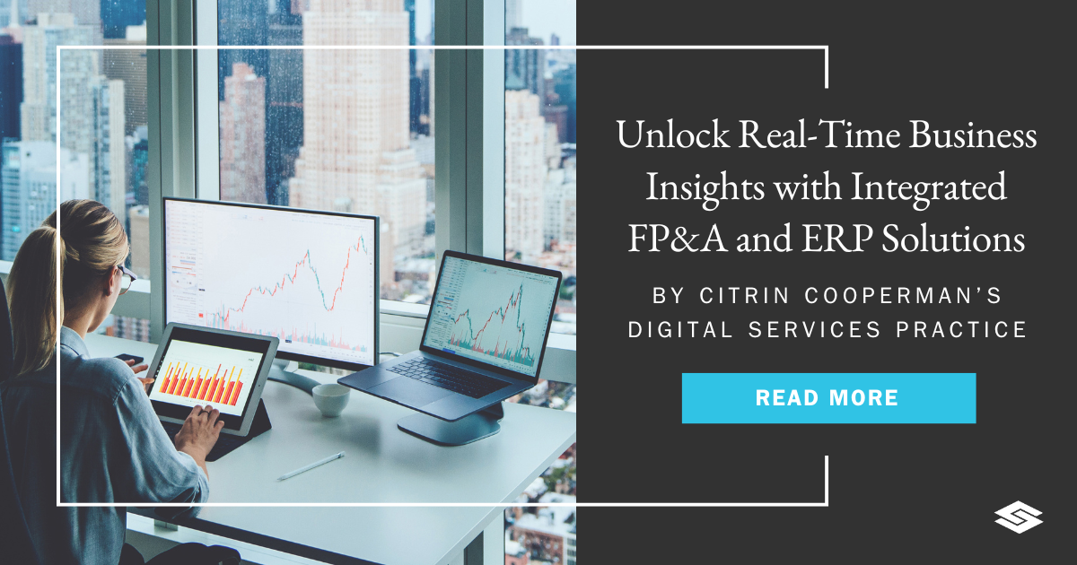 Unlock Real-Time Business Insights with Integrated FPA and ERP Solutions