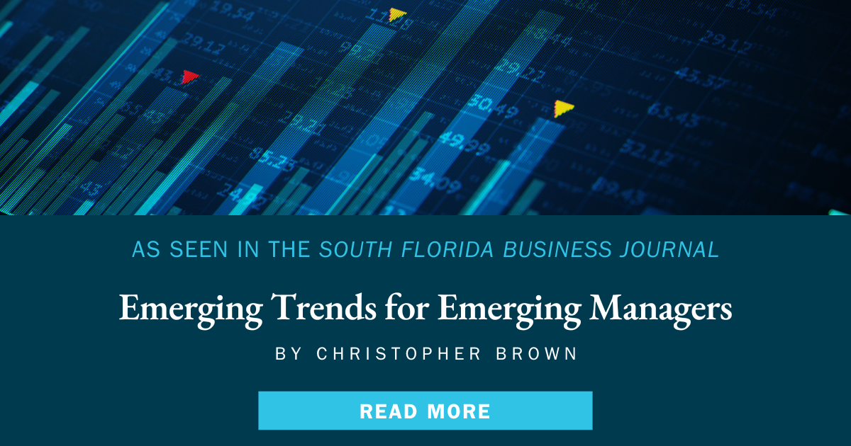Emerging Trends for Emerging Managers