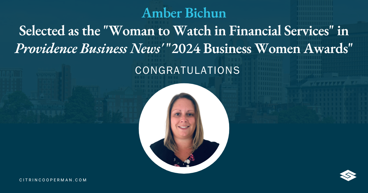 Amber Bichun Selected as 2024 Woman to Watch in Financial Services
